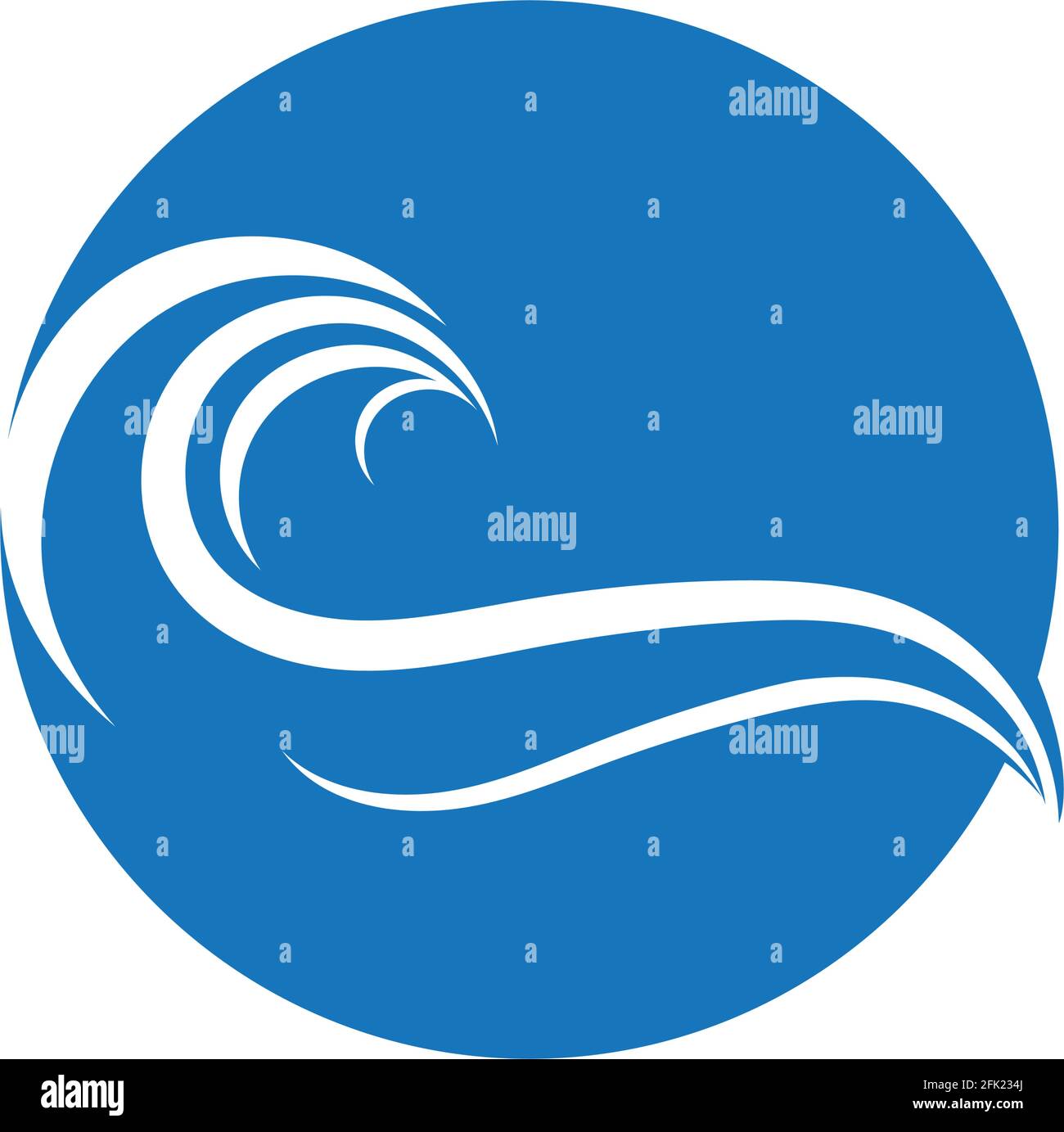 Water Wave symbol and icon Logo Template vector Stock Vector Image ...