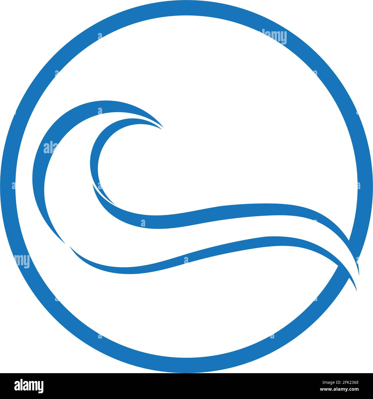 Water Wave symbol and icon Logo Template vector Stock Vector Image ...