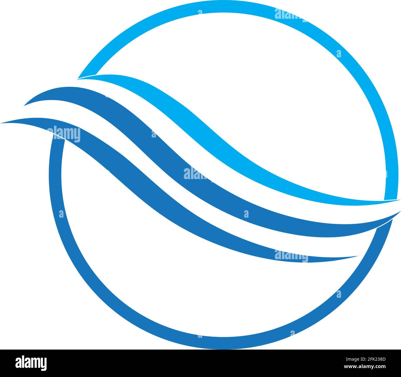 Water Wave symbol and icon Logo Template vector Stock Vector Image ...