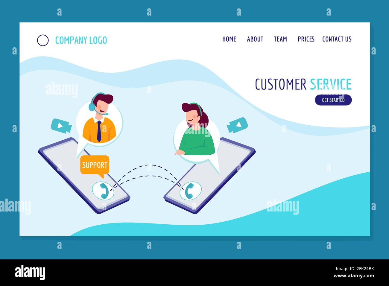 Helping customers Stock Vector Images - Alamy