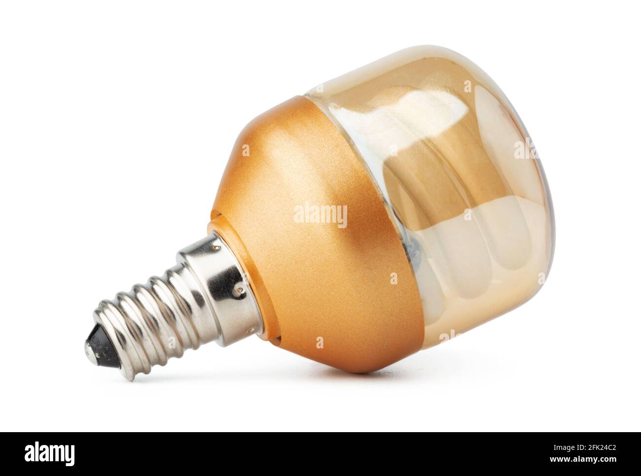 One light bulb isolated on white background Stock Photo - Alamy