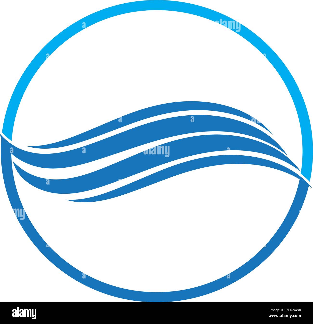 Water Wave symbol and icon Logo Template vector Stock Vector Image ...