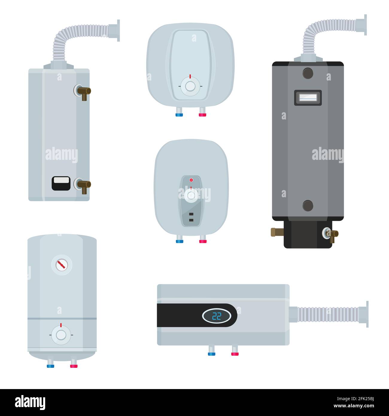 Hot water tanks Stock Vector Images - Alamy