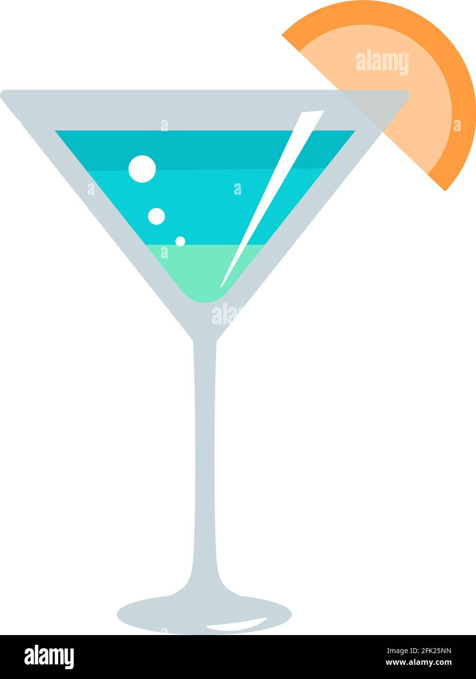 Blue Cocktail.Vector illustration that is easy to edit Stock Vector ...