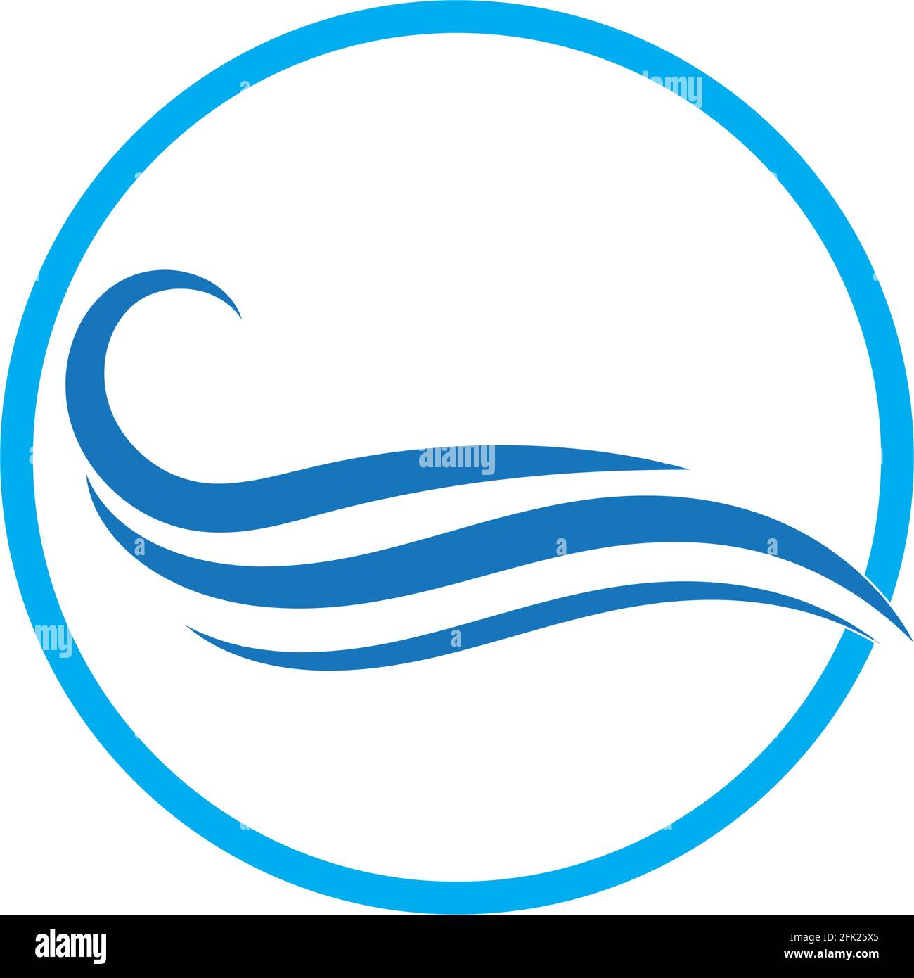 Water Wave symbol and icon Logo Template vector Stock Vector Image ...