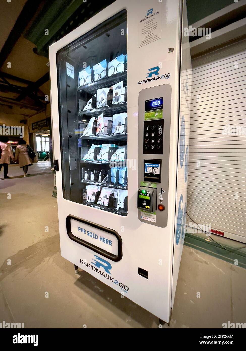 PPE Supplies Public vending machine during Covid-19 pandemic Stock ...