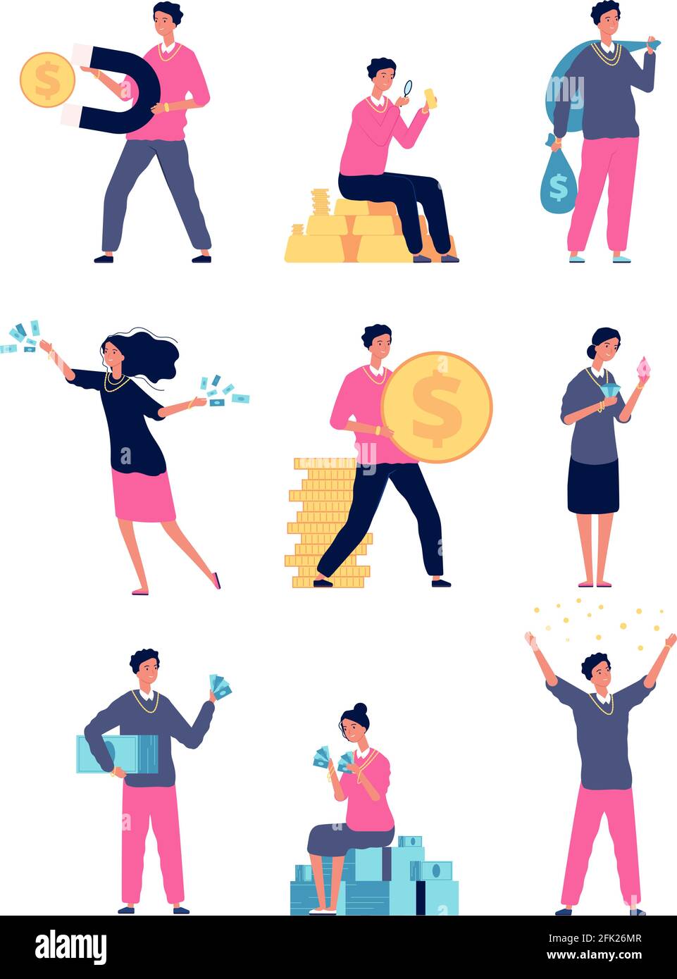 Rich people. Happy people with a lot of money luxury lifestyle ...