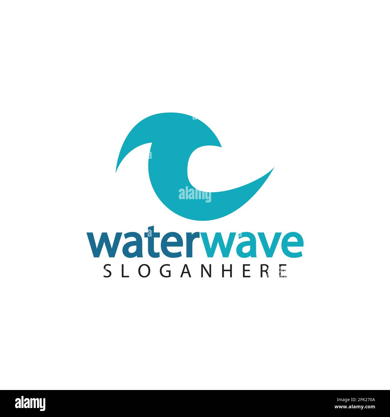 water wave logo design template Stock Vector Image & Art - Alamy
