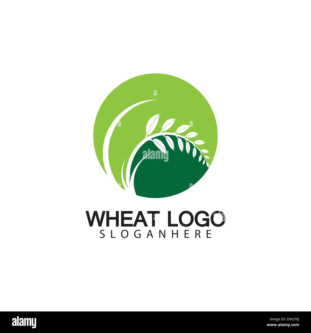 Agriculture Wheat logo template vector icon design Stock Vector Image ...