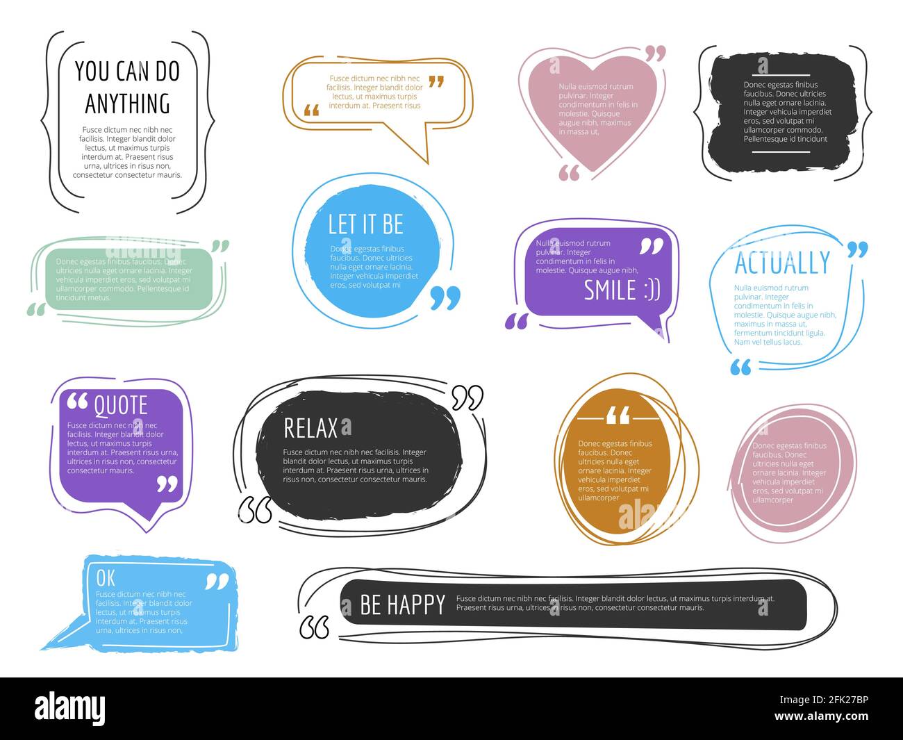 Quoting Stock Vector Images - Alamy