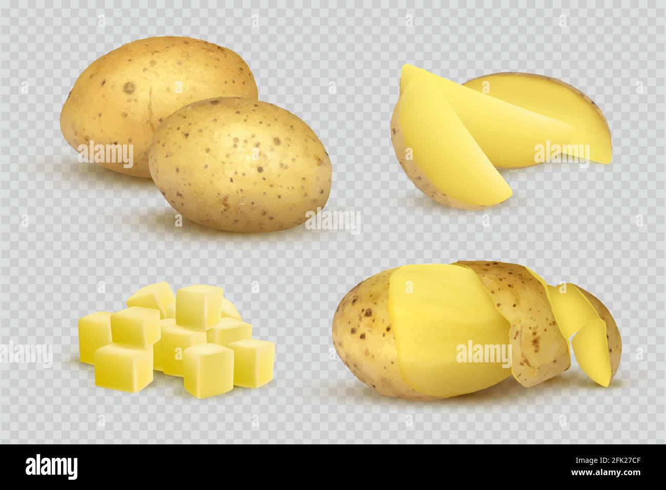 Skin of potato Stock Vector Images - Alamy
