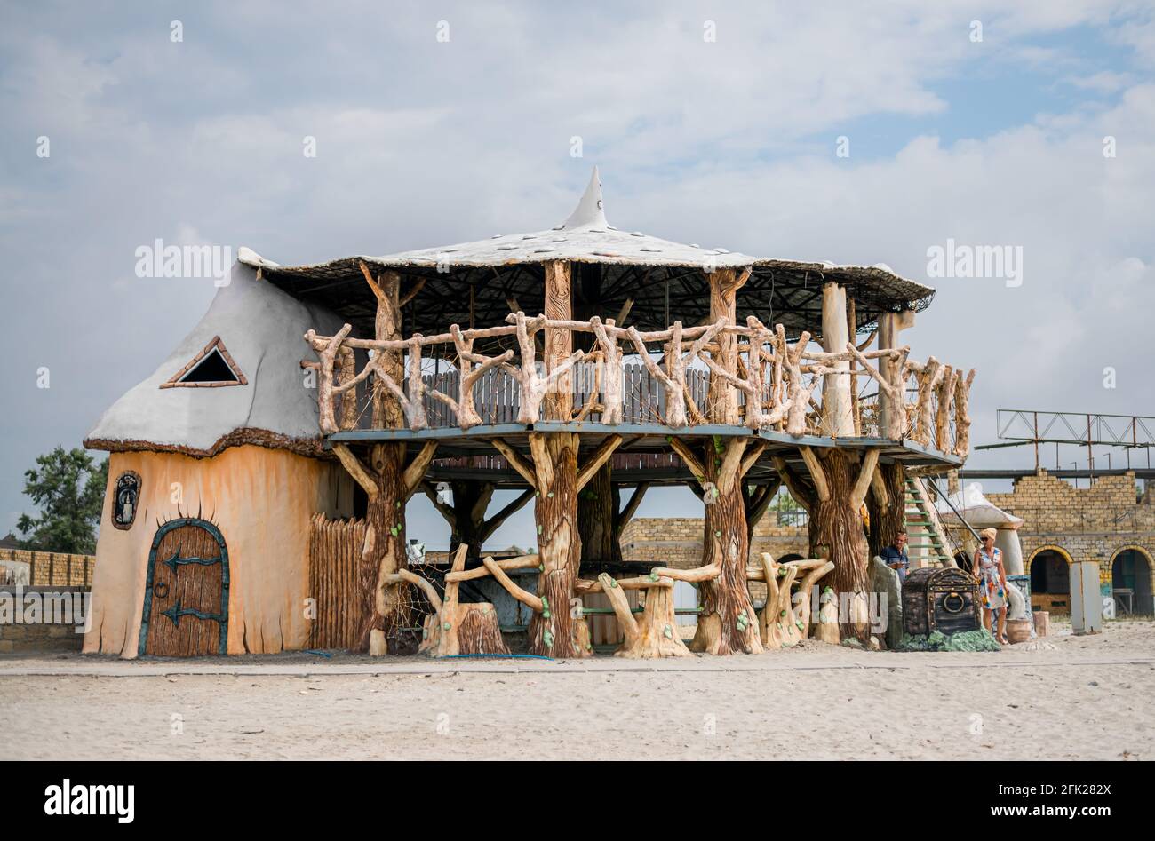 POPOVKA, CRIMEA, RUSSIA - JUNE 21, 2020: Decoratons of KaZantip or Z ...
