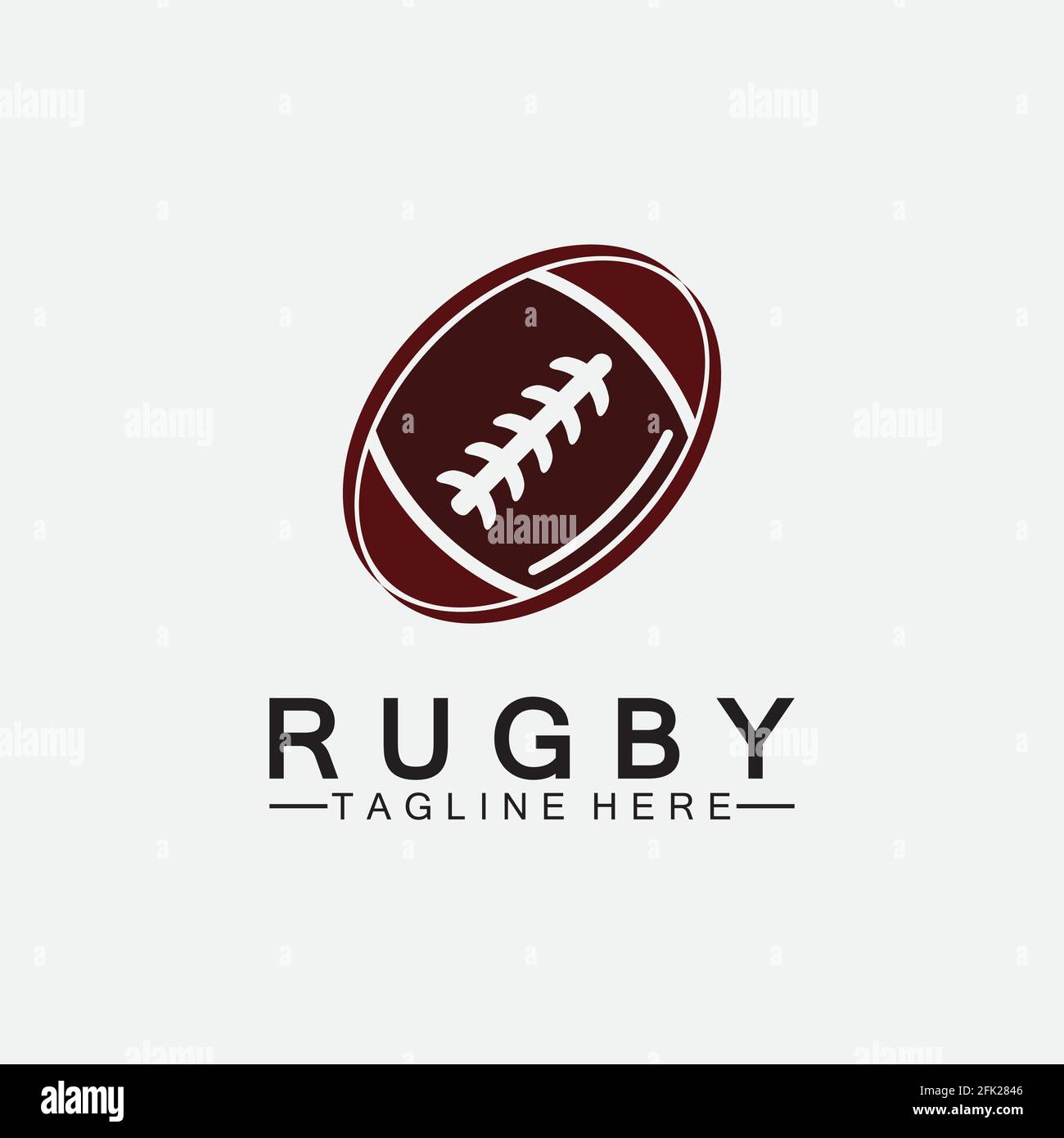 Vector rugby game icon hi-res stock photography and images - Alamy