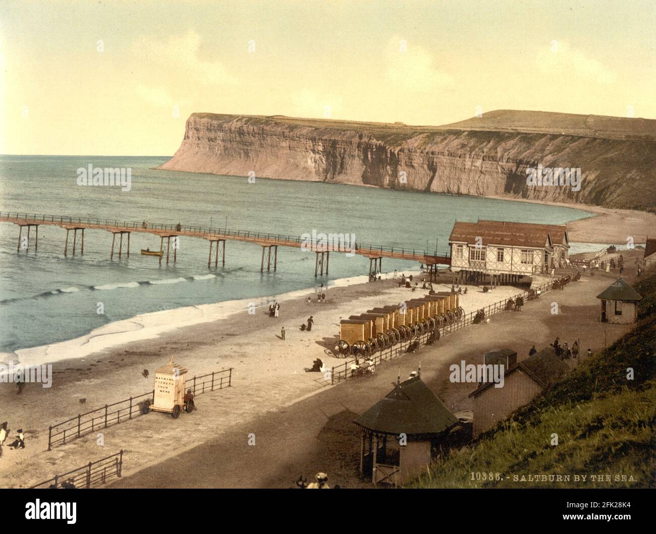 Saltburn-by-the-Sea circa 1890-1900 Stock Photo - Alamy