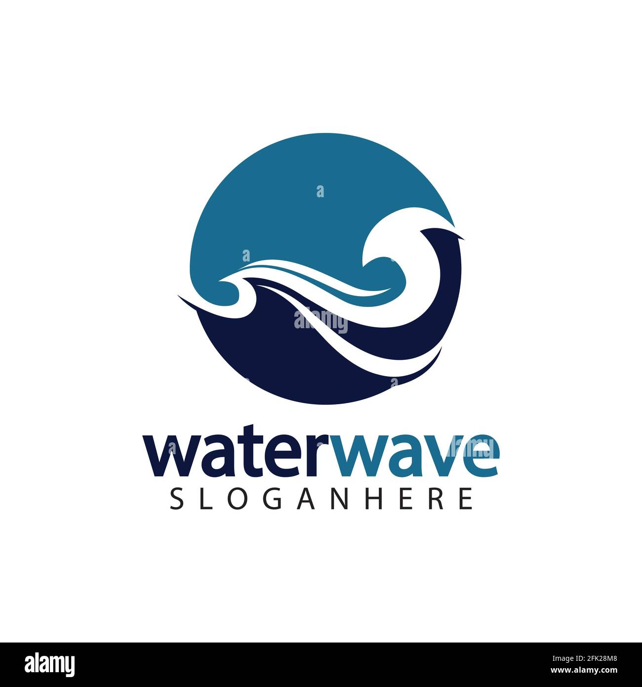 water wave logo design template Stock Vector Image & Art - Alamy