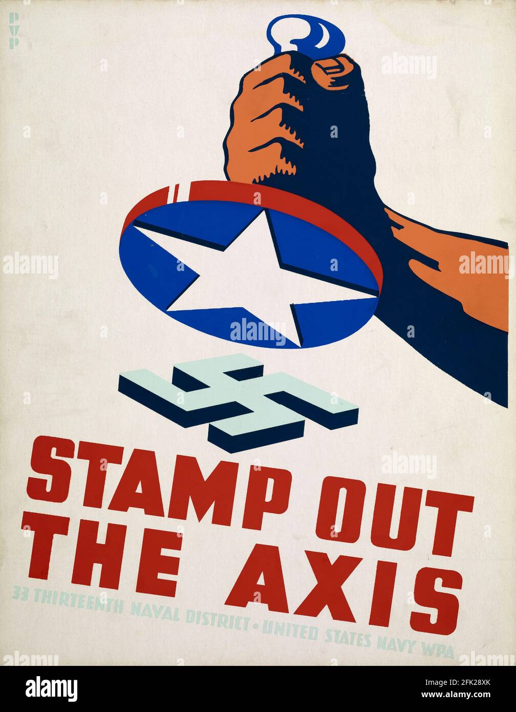 A vintage american WW2 propaganda poster with the slogan Stamp Out the Axis Stock Photo - Alamy