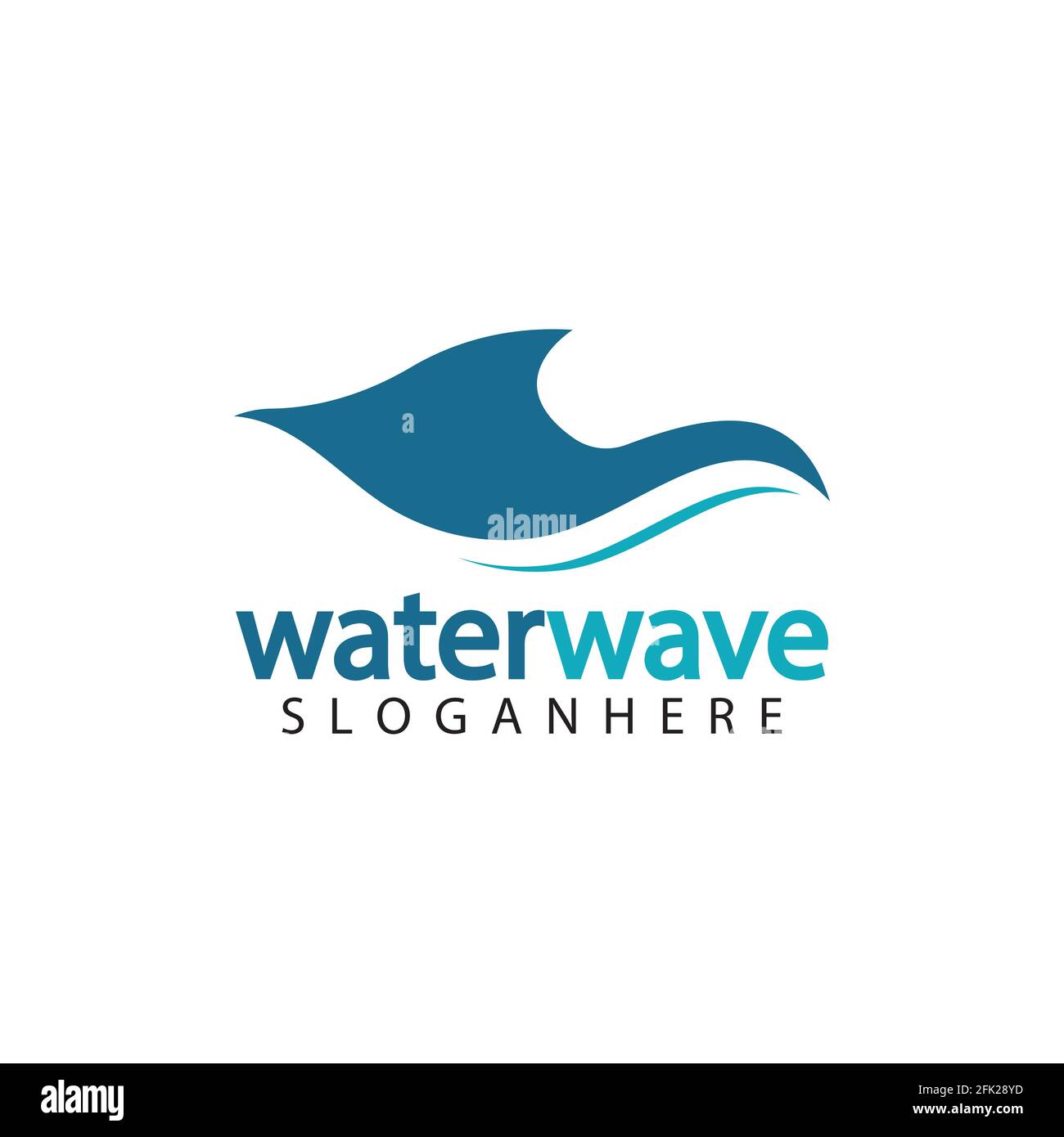 water wave logo design template Stock Vector Image & Art - Alamy