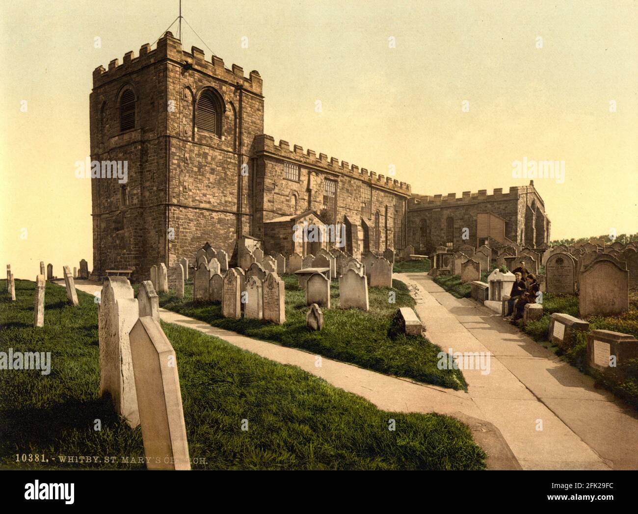 St Maryu's Church Whitby in Yorkshire circa 1890-1900 Stock Photo - Alamy