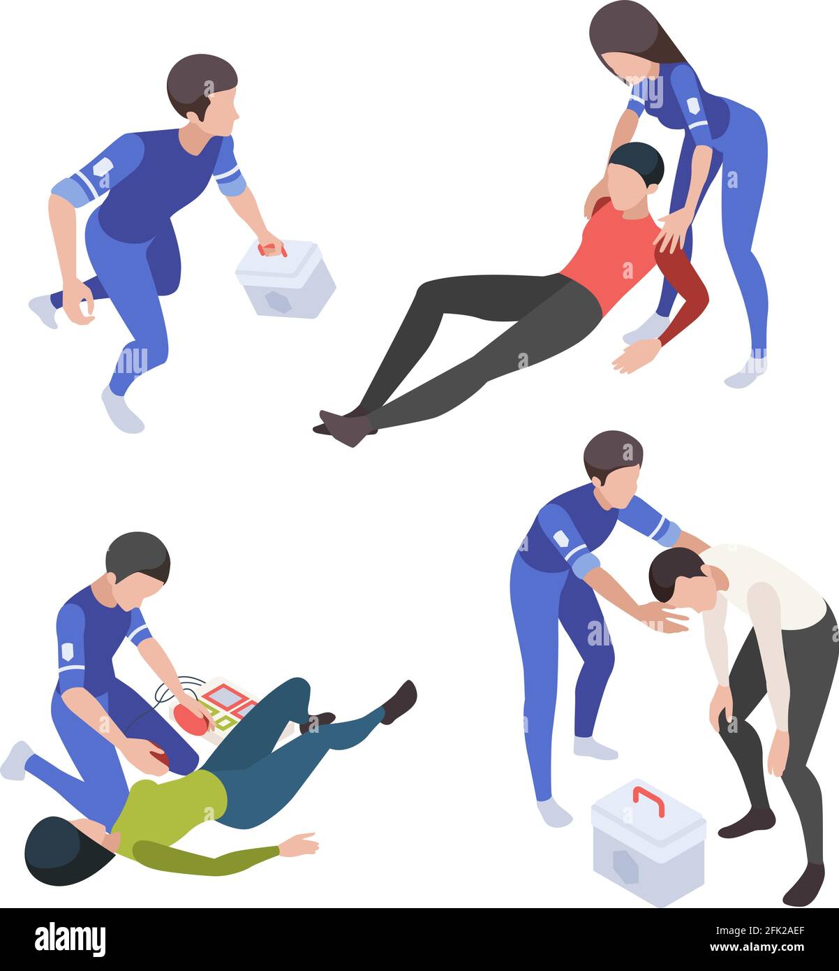 Medical people. Ambulance service reanimation nurse medical personal ...