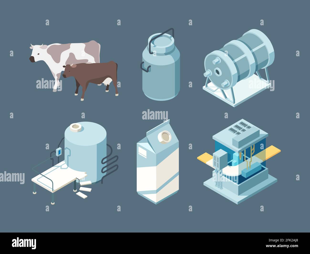Dairy food. Milk farm products production ice cream cheese yogurt ...
