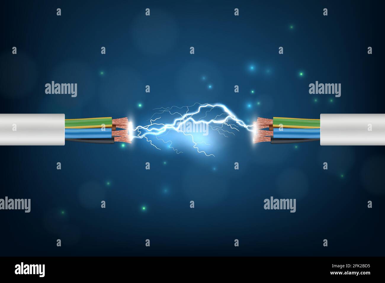 Electric discharge Stock Vector Images - Alamy