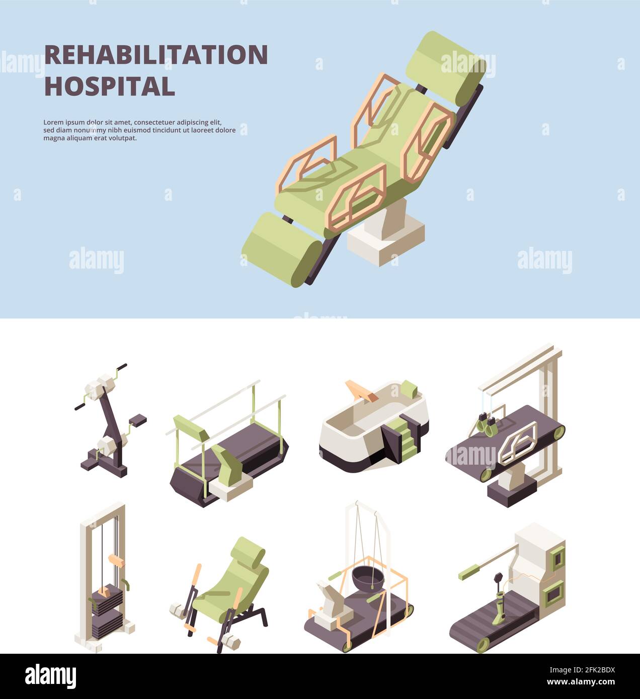 Gym rehabilitation center Stock Vector Images - Alamy