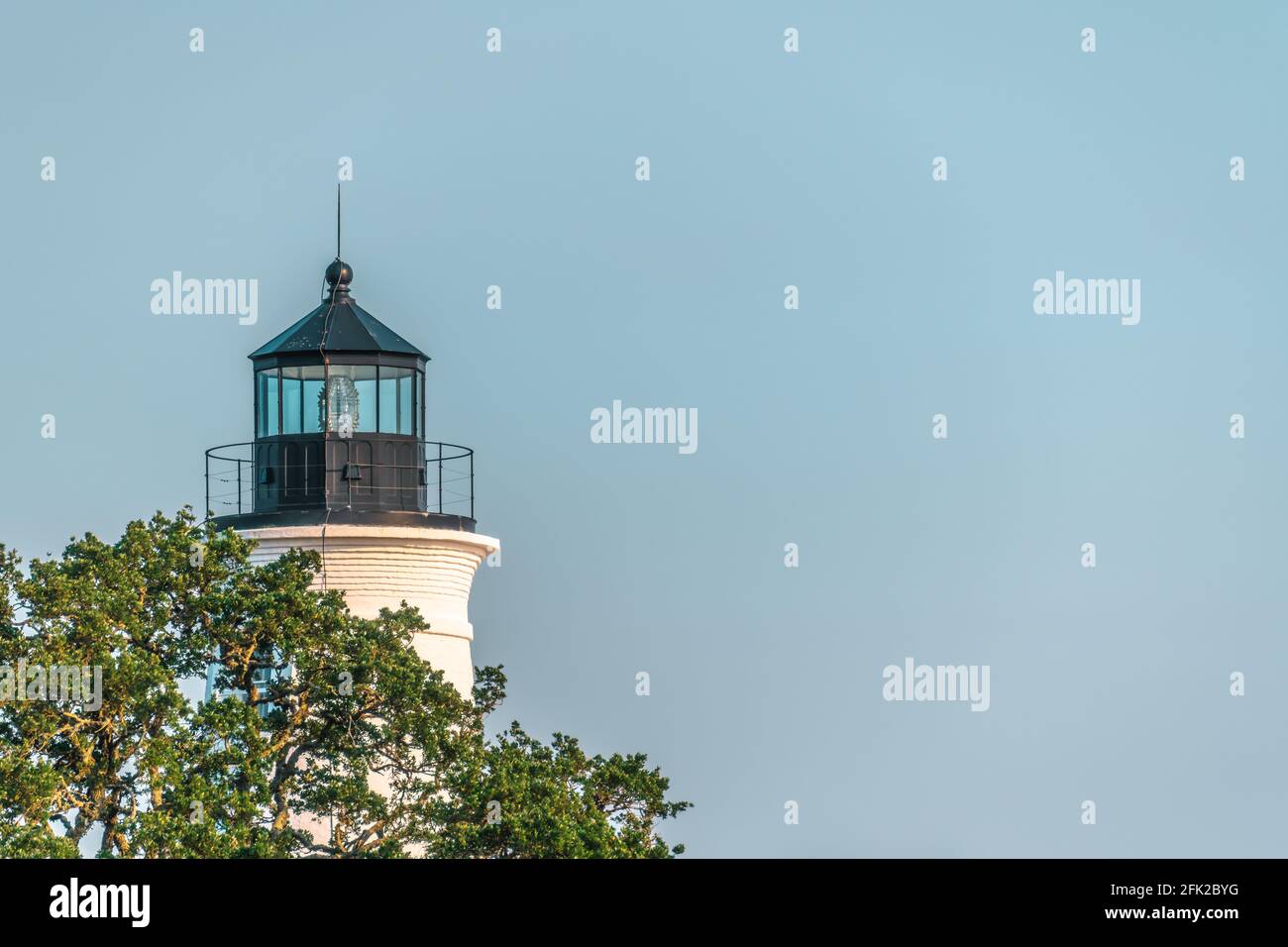 The top of St. Marks Lighthouse Stock Photo - Alamy