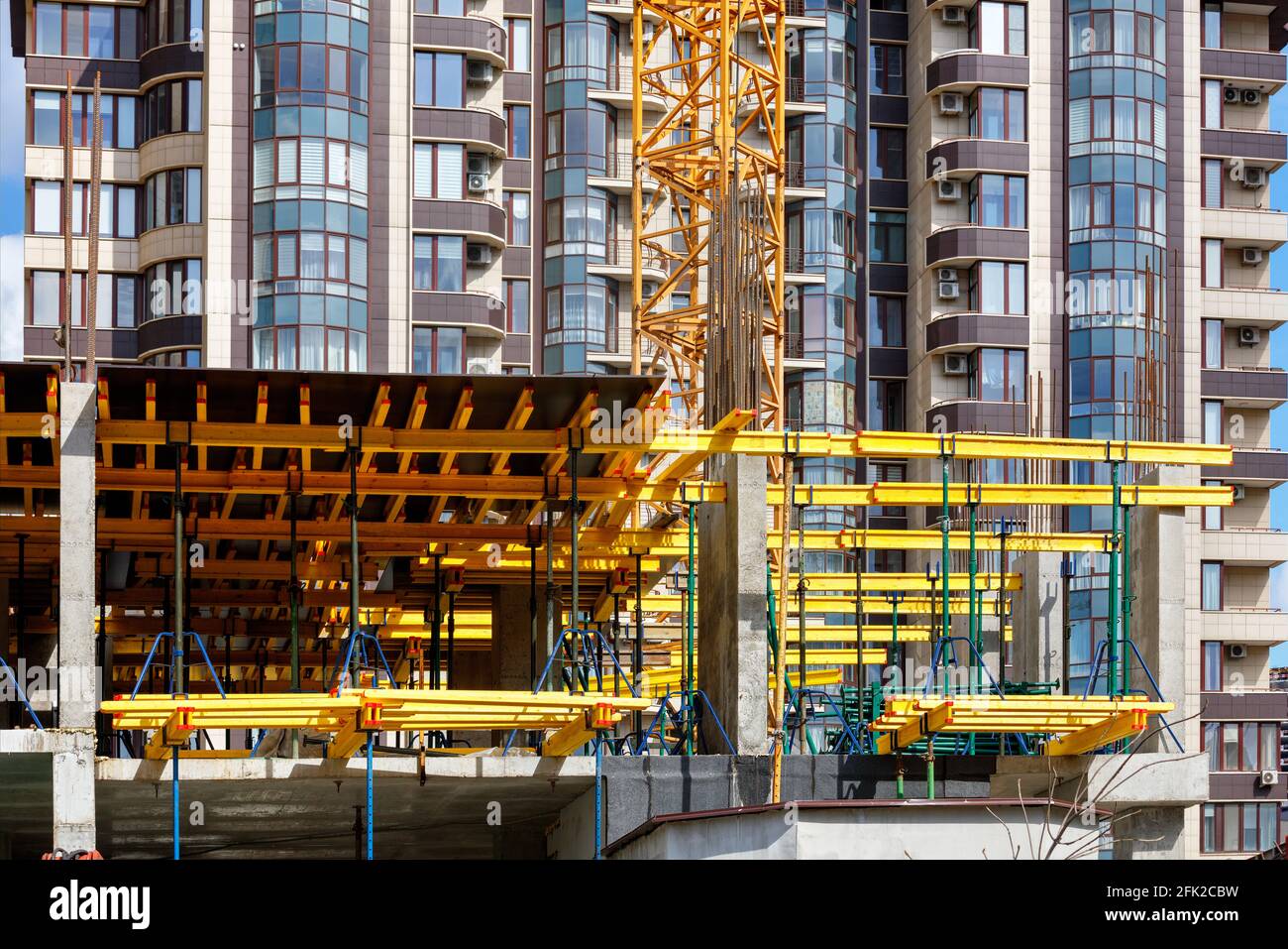 The concept of construction of new buildings in a monolithic-frame way ...