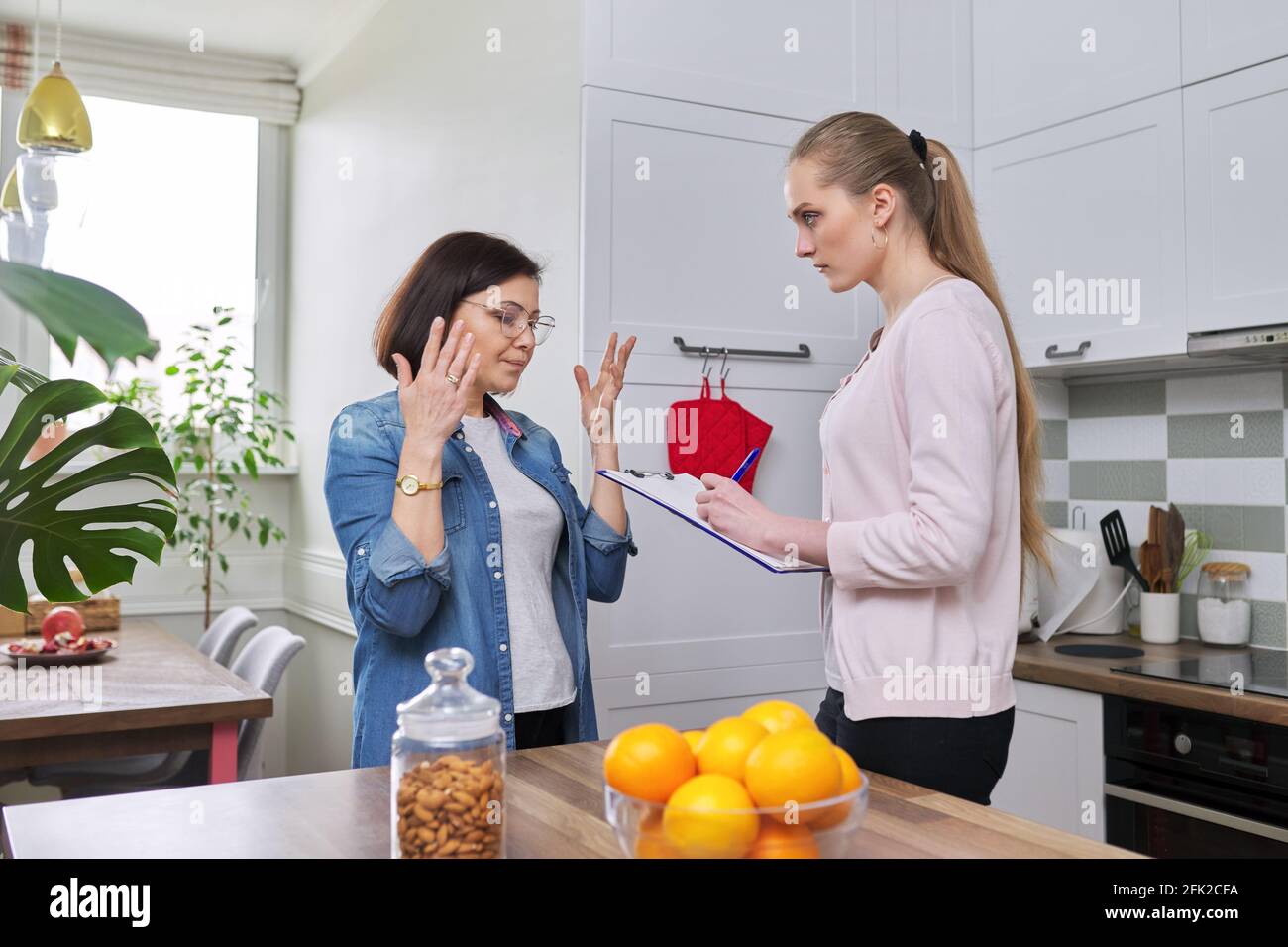 Census worker interview person hi-res stock photography and images - Alamy