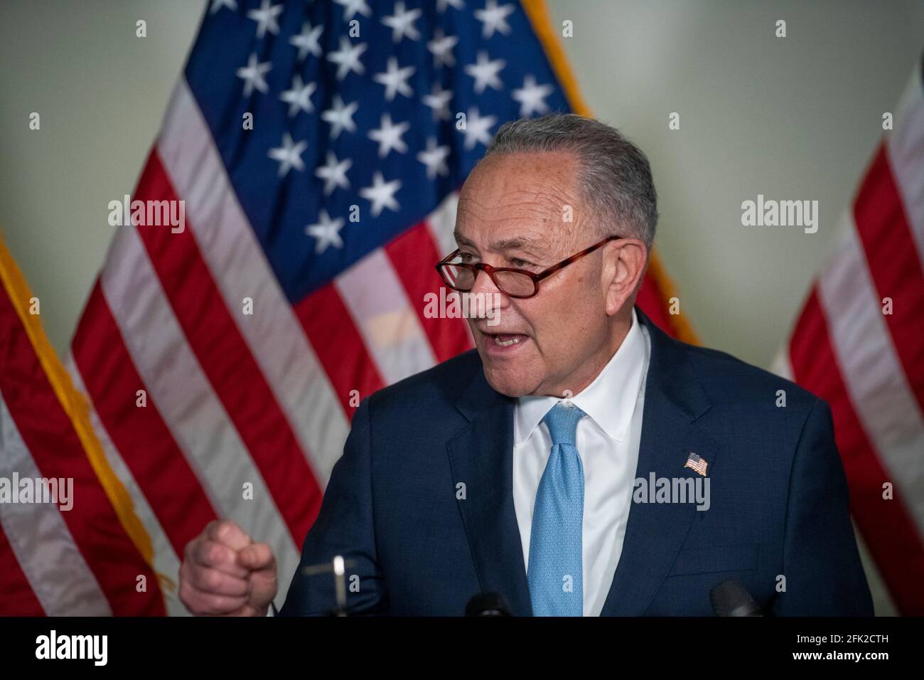United States Senate Majority Leader Chuck Schumer (Democrat of New ...