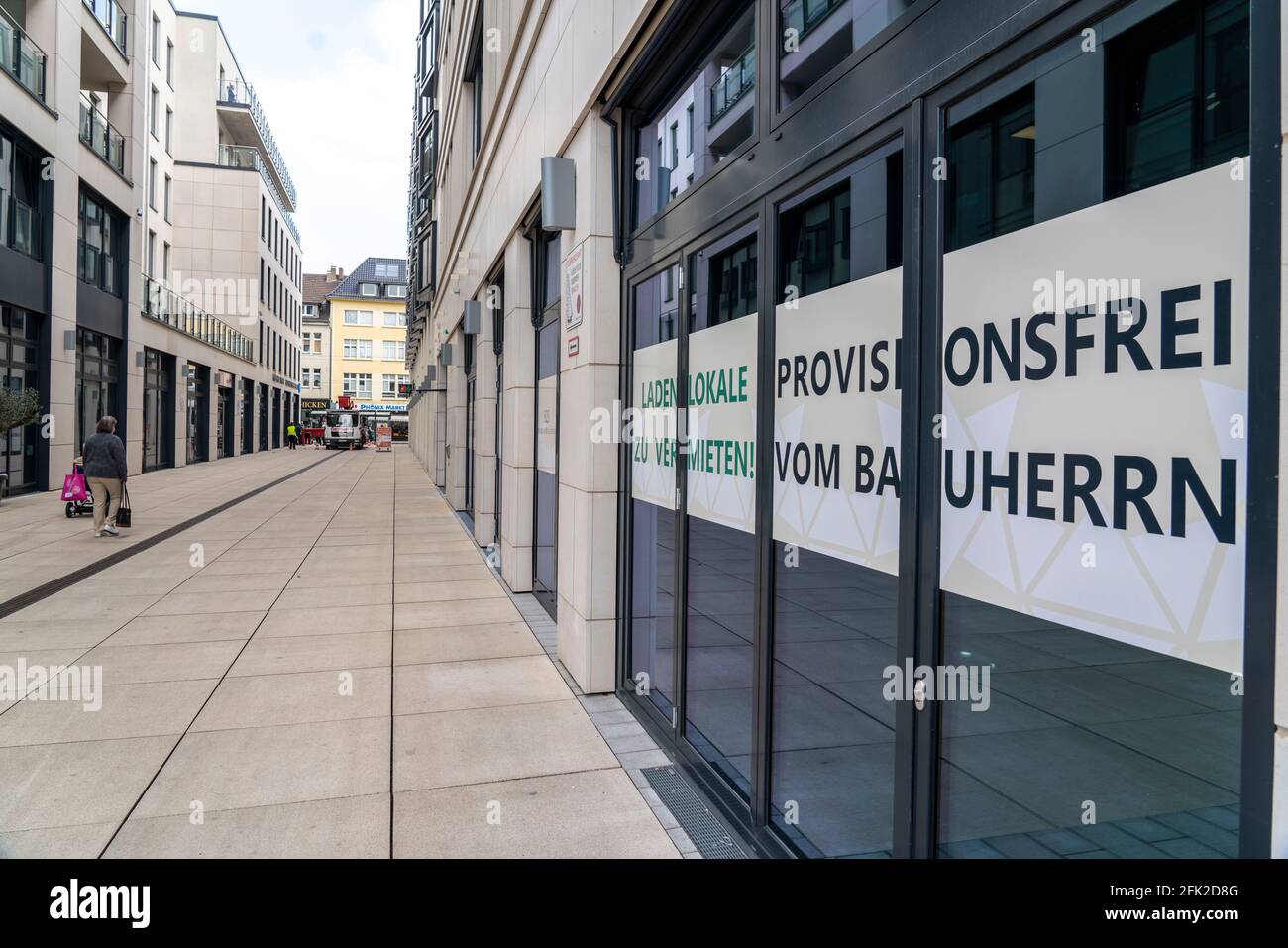 Vacant shop premises, for rent, advertising in the shop windows, in the ...