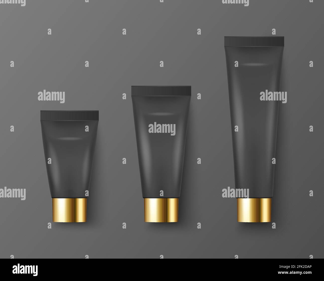 Vector 3d Realistic Plastic, Metal Black Tooth Paste, Cream Tube ...