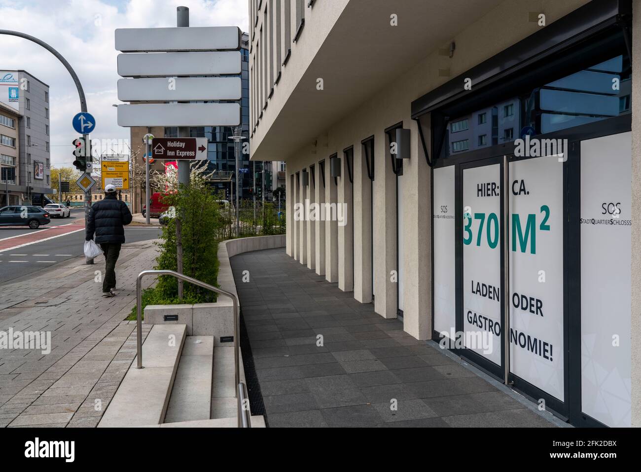 Vacant shop premises, for rent, advertising in the shop windows, in the ...