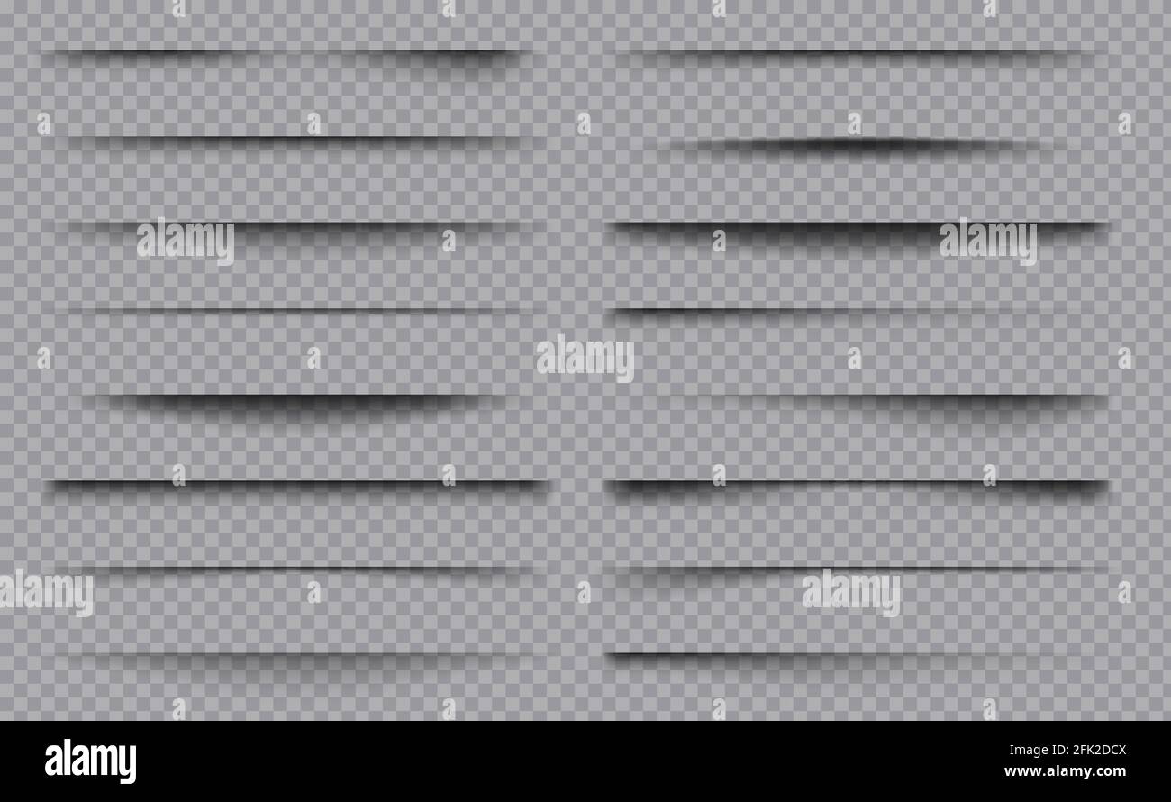Soft shadows. Square overlay dividers decoration frame boxes with ...