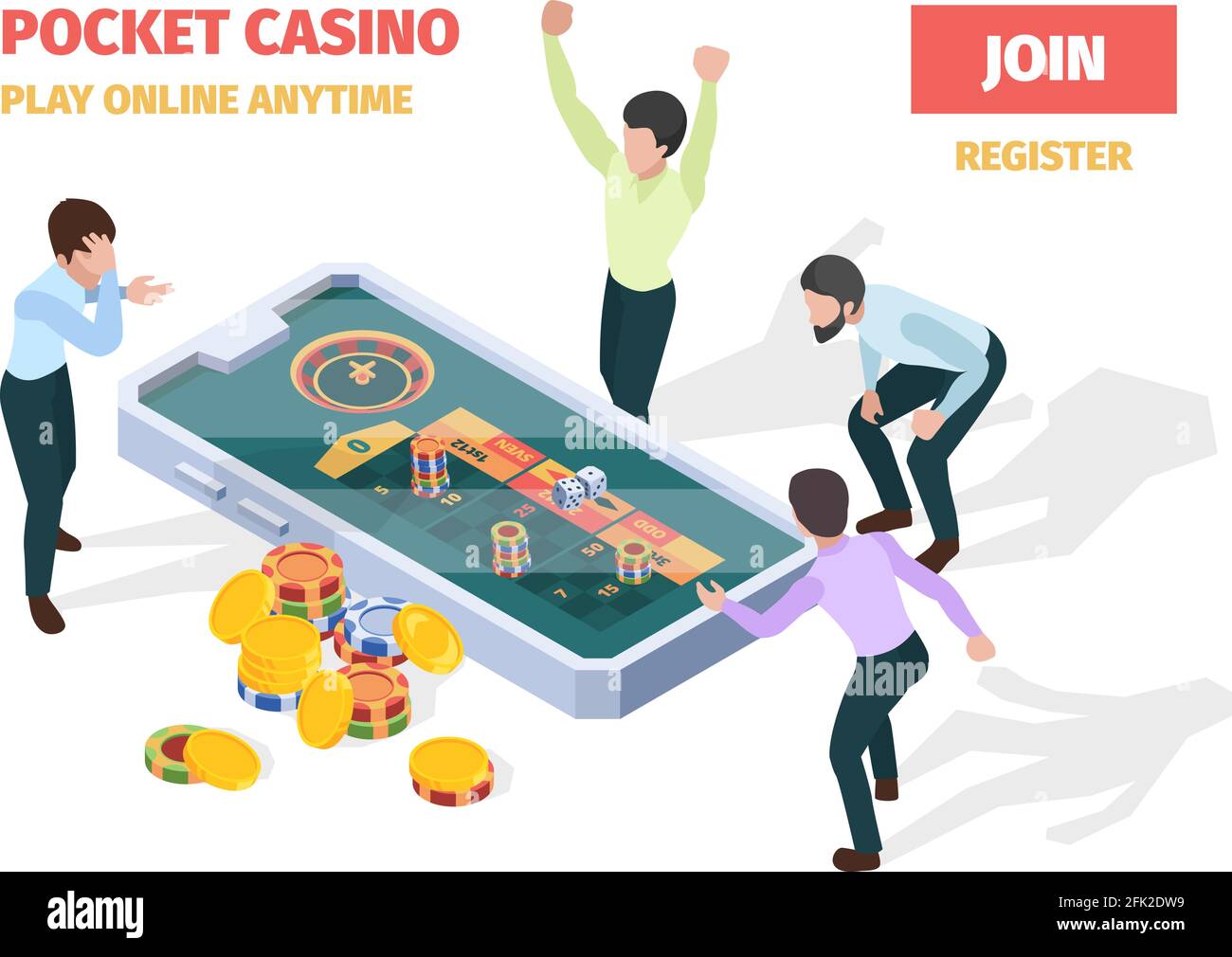 Roulette Stock Vector Images - Alamy