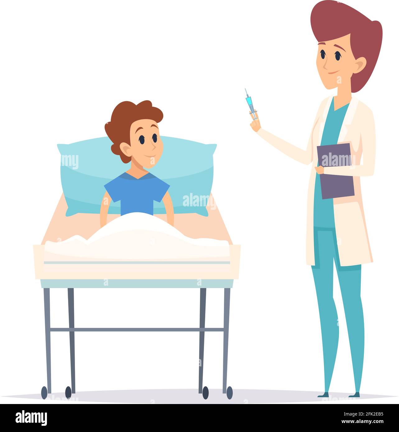 Nurse child patient in Cut Out Stock Images & Pictures - Alamy