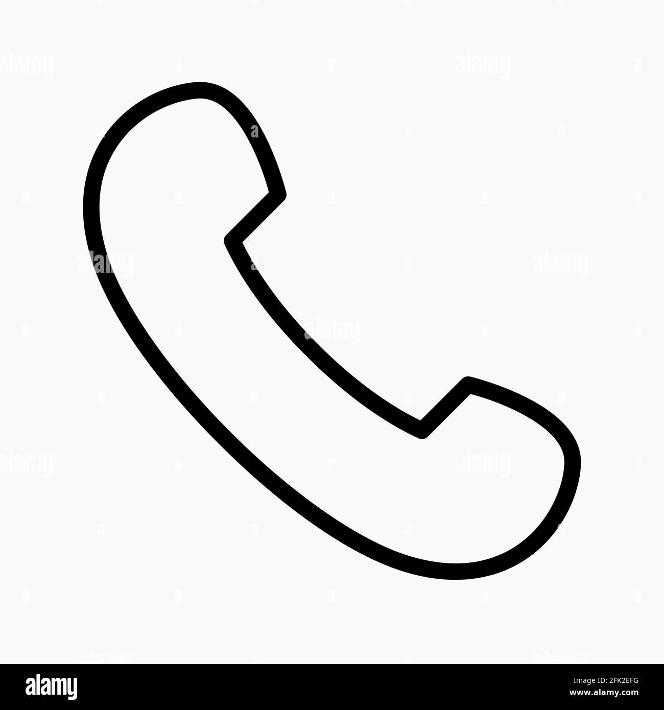 receiver icon. the best symbol for making calls and answering calls on ...