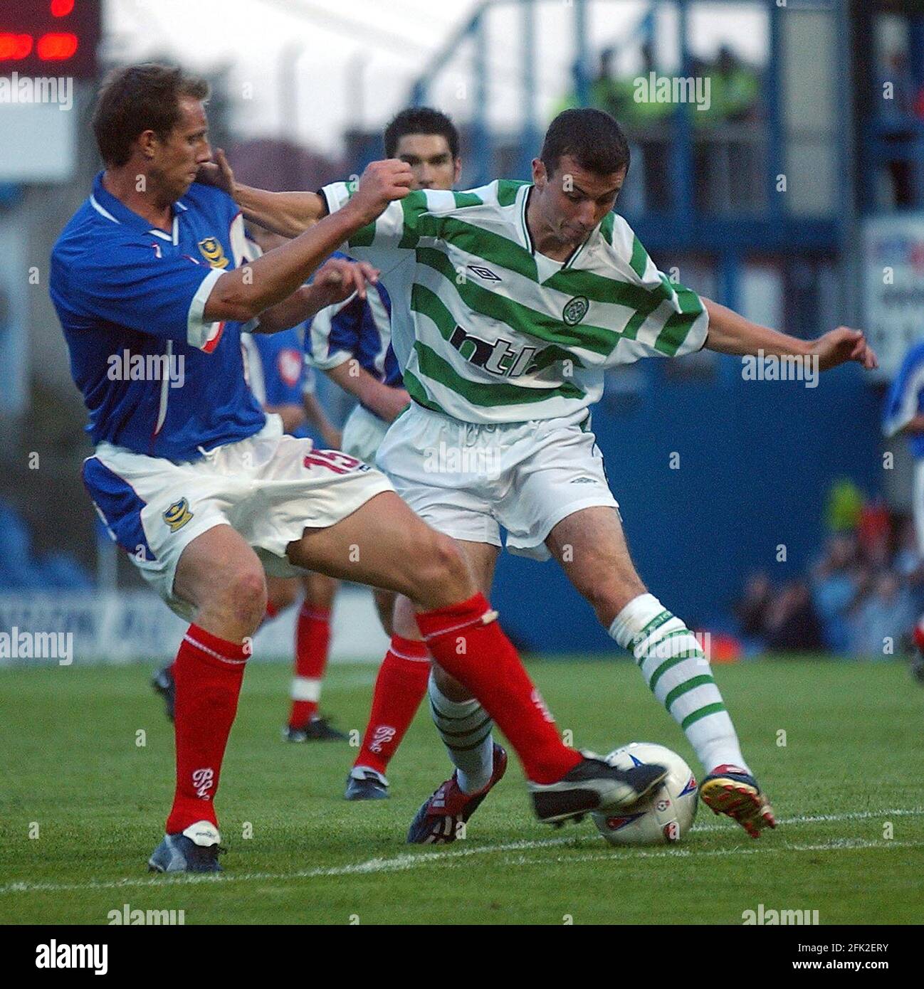 CELTIC'S SIMON LYNCH TANGLES WITH CARL TILER PIC MIKE WALKER, 2002 ...