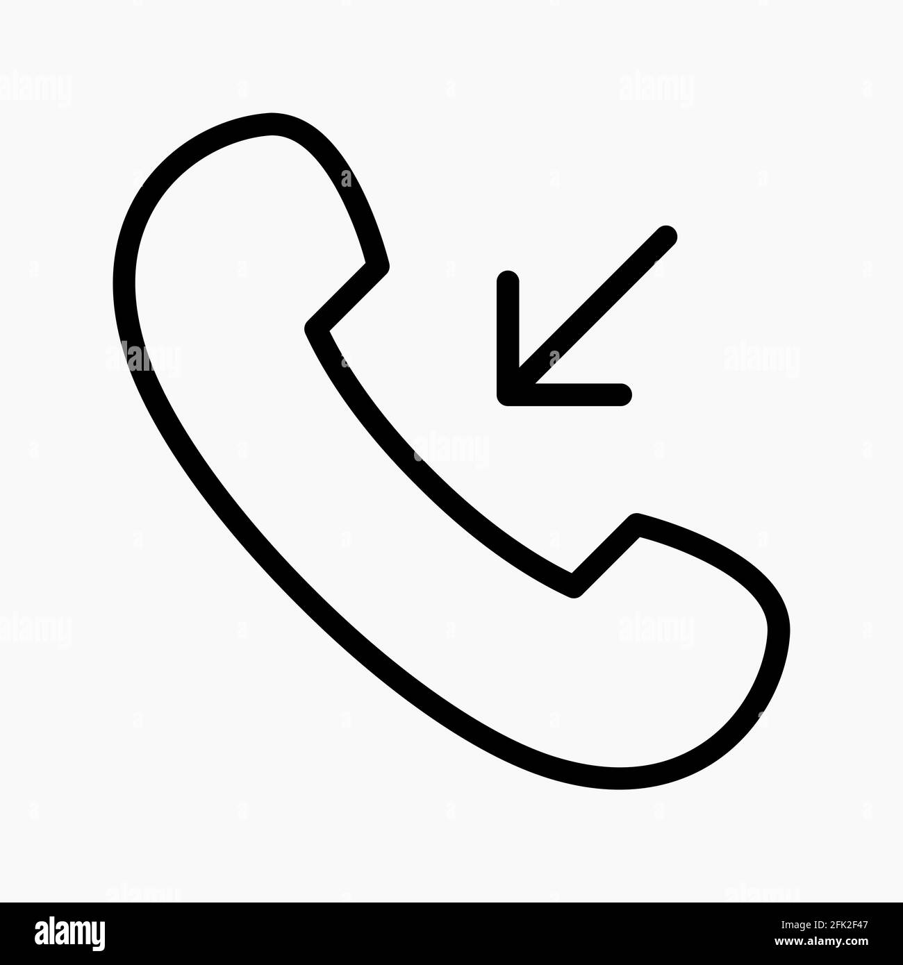 incoming call icon. elements for the user interface Stock Vector Image & Art - Alamy