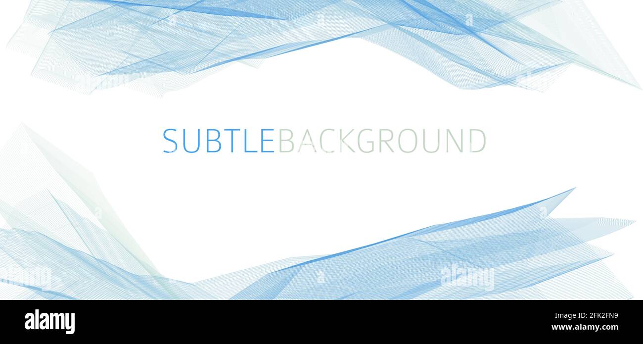 Abstract subtle background with light blue thin lines on white. Minimal vector graphic pattern ...