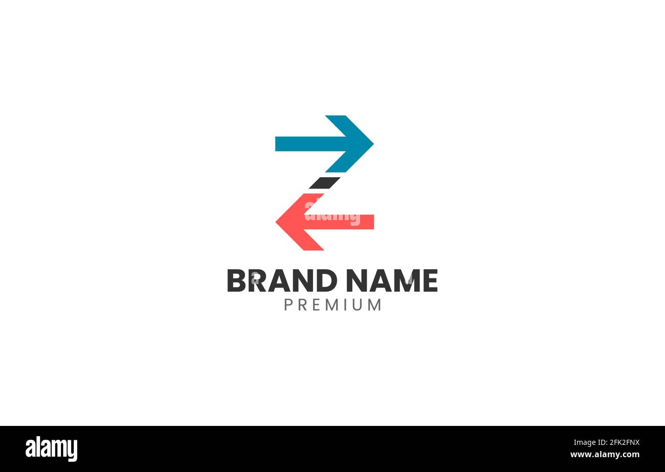Letter Z Arrow Traffic Logo Vector Design Template suitable for ...