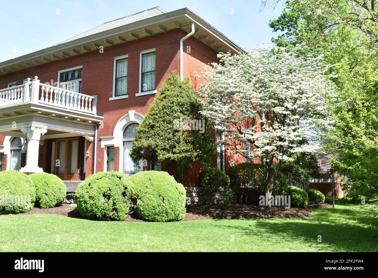 Historic Residential Home in Spring Stock Photo - Alamy