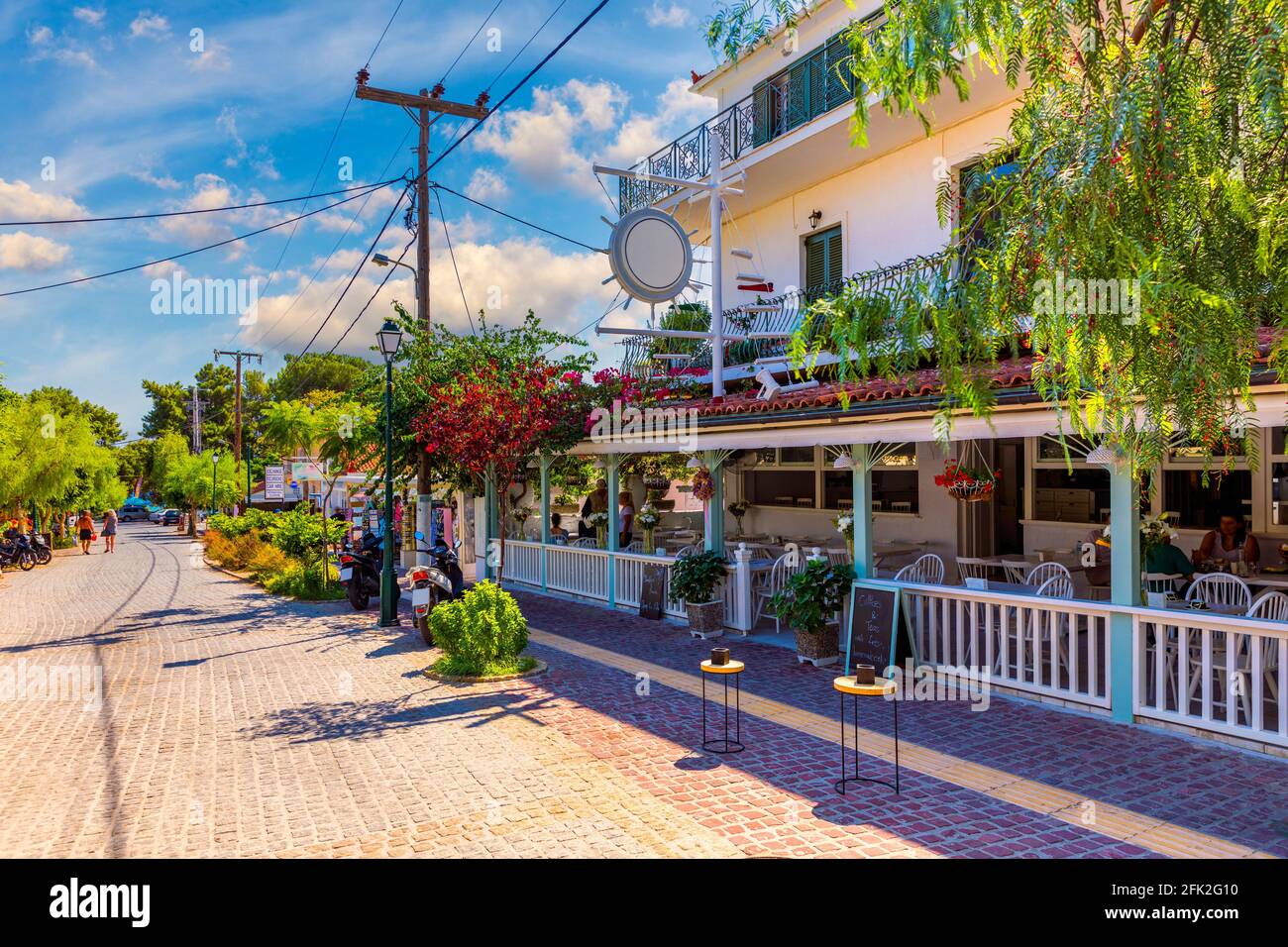 Skala village on the Greek island of Kefalonia, Greece Stock Photo - Alamy