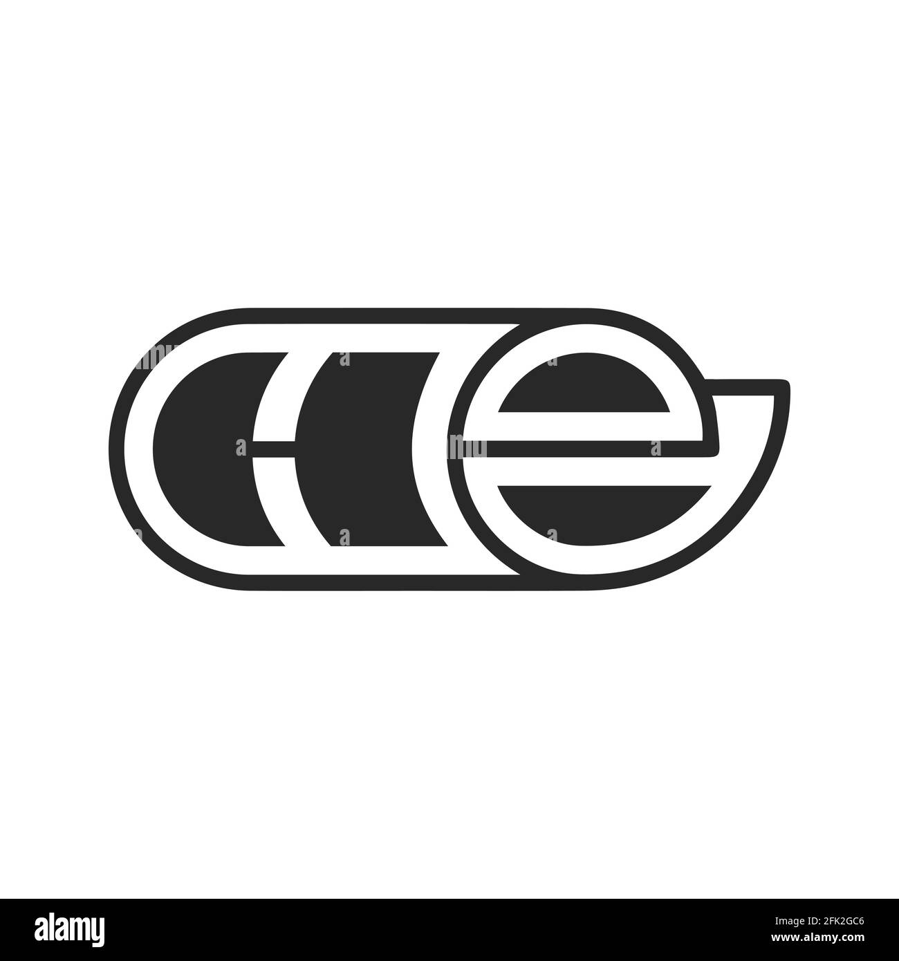 HE, EH, E AND H Abstract initial monogram letter alphabet logo design ...