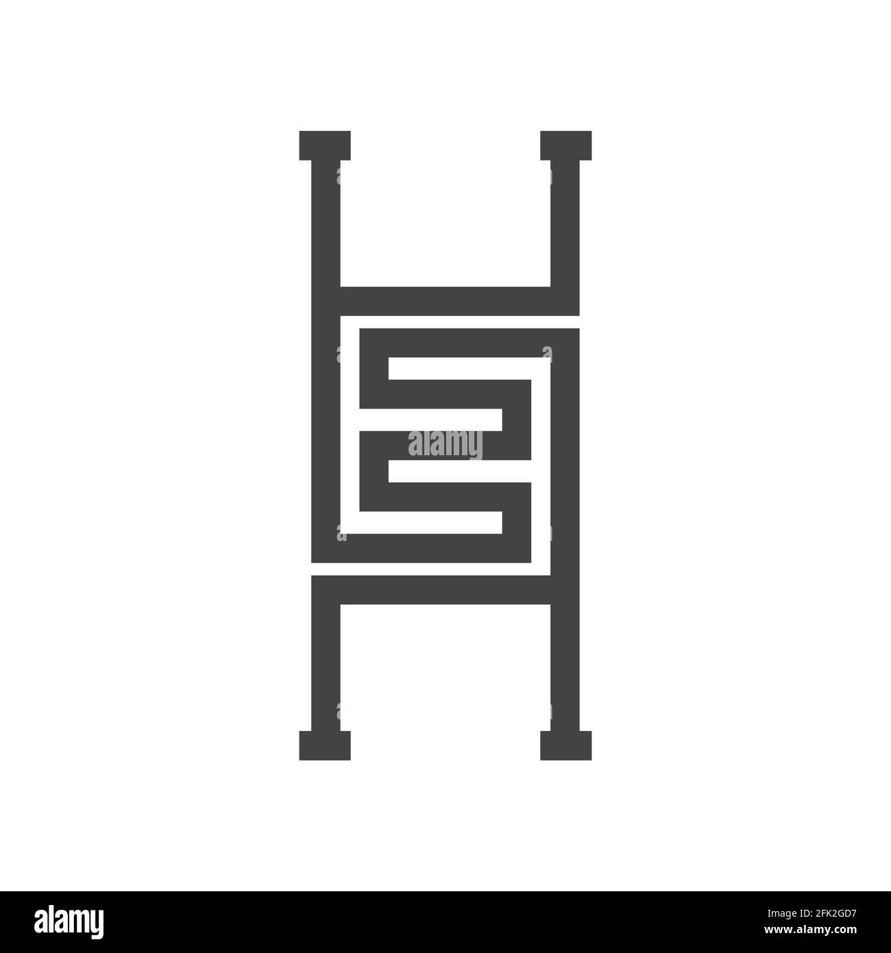 HE, EH, E AND H Abstract initial monogram letter alphabet logo design ...