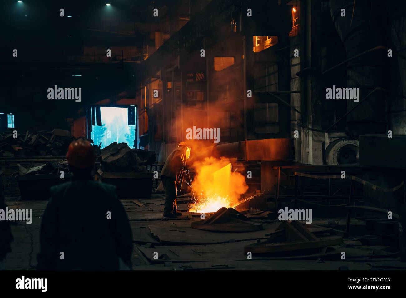 Molten metal furnace hi-res stock photography and images - Alamy