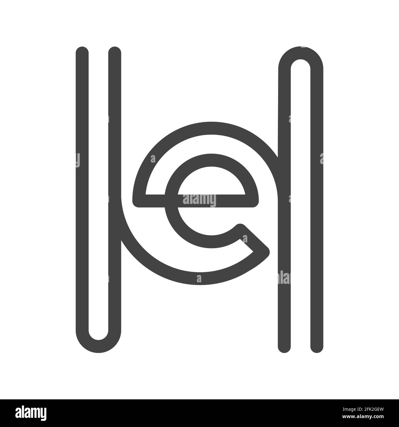 HE, EH, E AND H Abstract initial monogram letter alphabet logo design ...