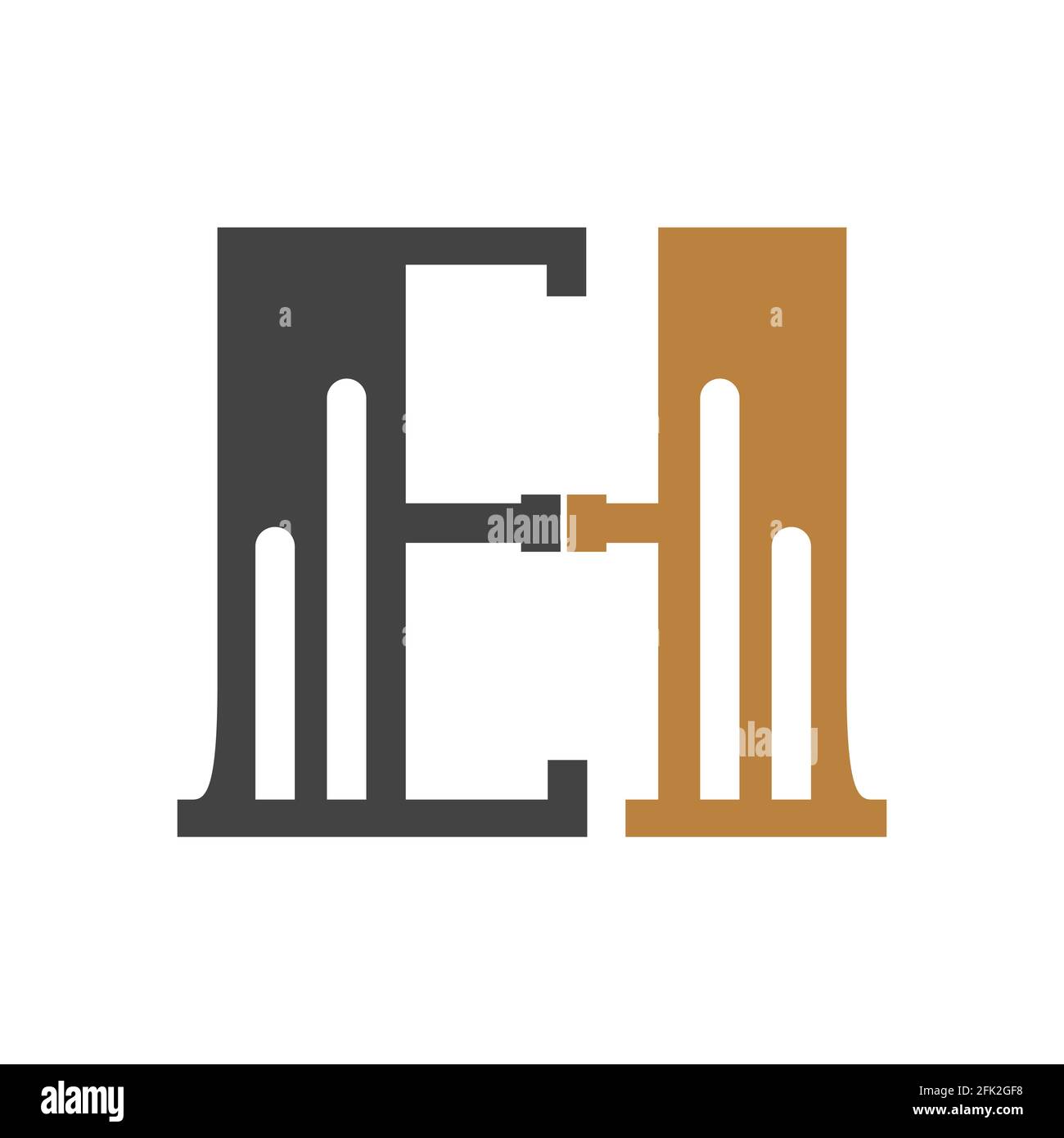 HE, EH, E AND H Abstract initial monogram letter alphabet logo design ...