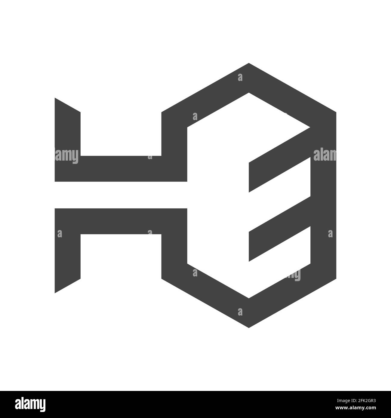 HE, EH, E AND H Abstract initial monogram letter alphabet logo design ...