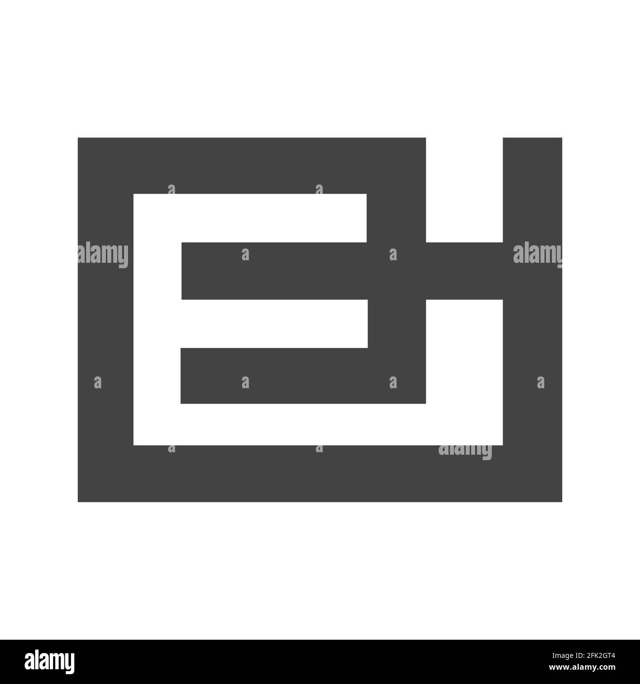 HE, EH, E AND H Abstract initial monogram letter alphabet logo design ...